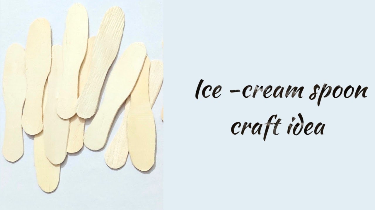 Ice-cream spoon craft idea | Best out of waste - YouTube