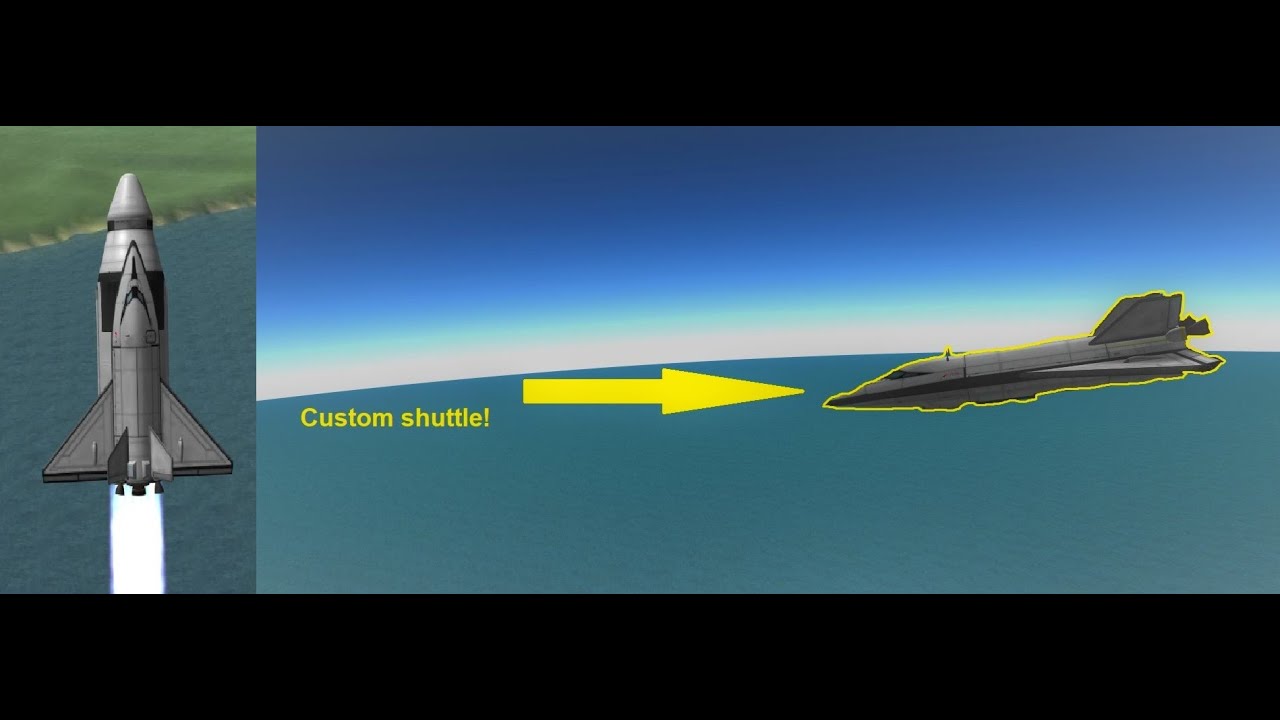 Kerbal Space Program : Small Shuttle Time Lapse! - YouTube