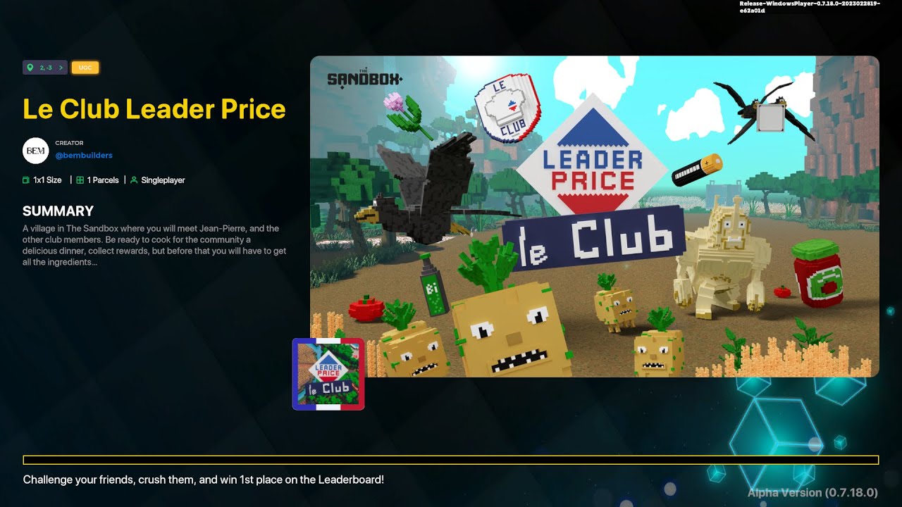 LE CLUB LEADER PRICE - All Quests Walkthrough Gameplay The Sandbox ...