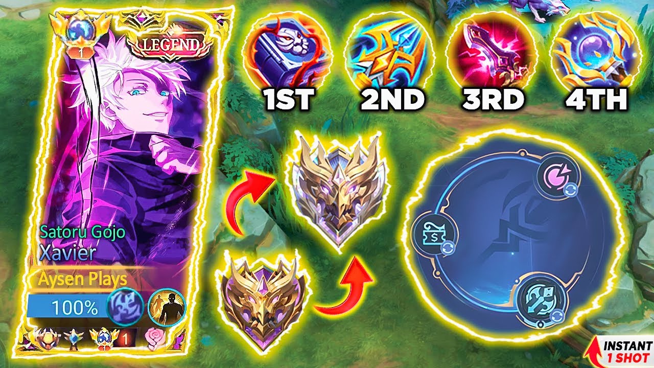 XAVIER 99% WINRATE! NEW SECRET ONE SHOT BUILD IN SOLO RANK😱(MUST TRY ...