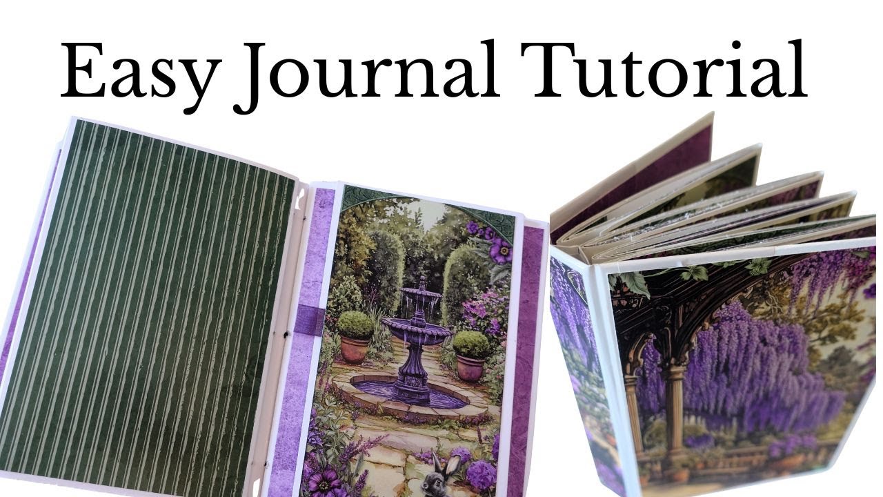 Beginner Friendly Journal Tutorial - Gothic Garden - YouTube