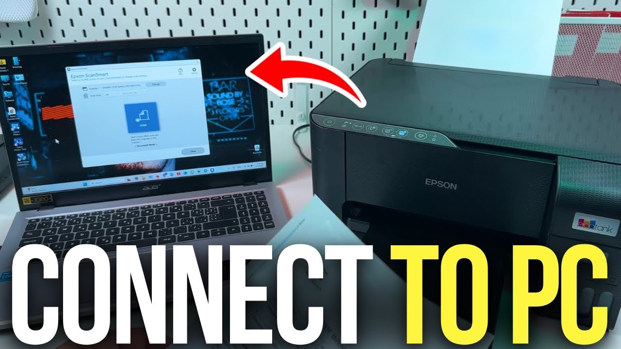 How to Connect Your Epson EcoTank L3270 Printer with a Windows PC - YouTube