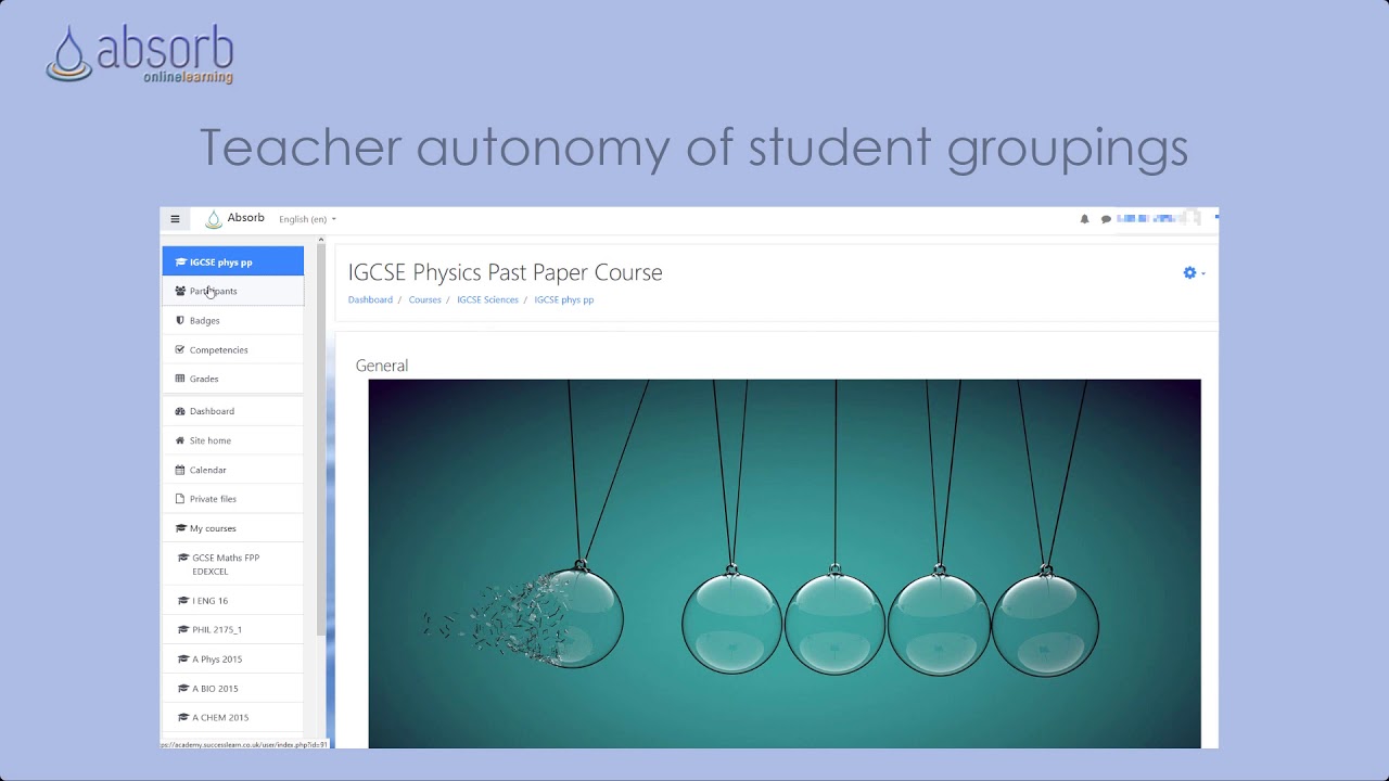 Absorb Online Learning Teacher Tools - YouTube