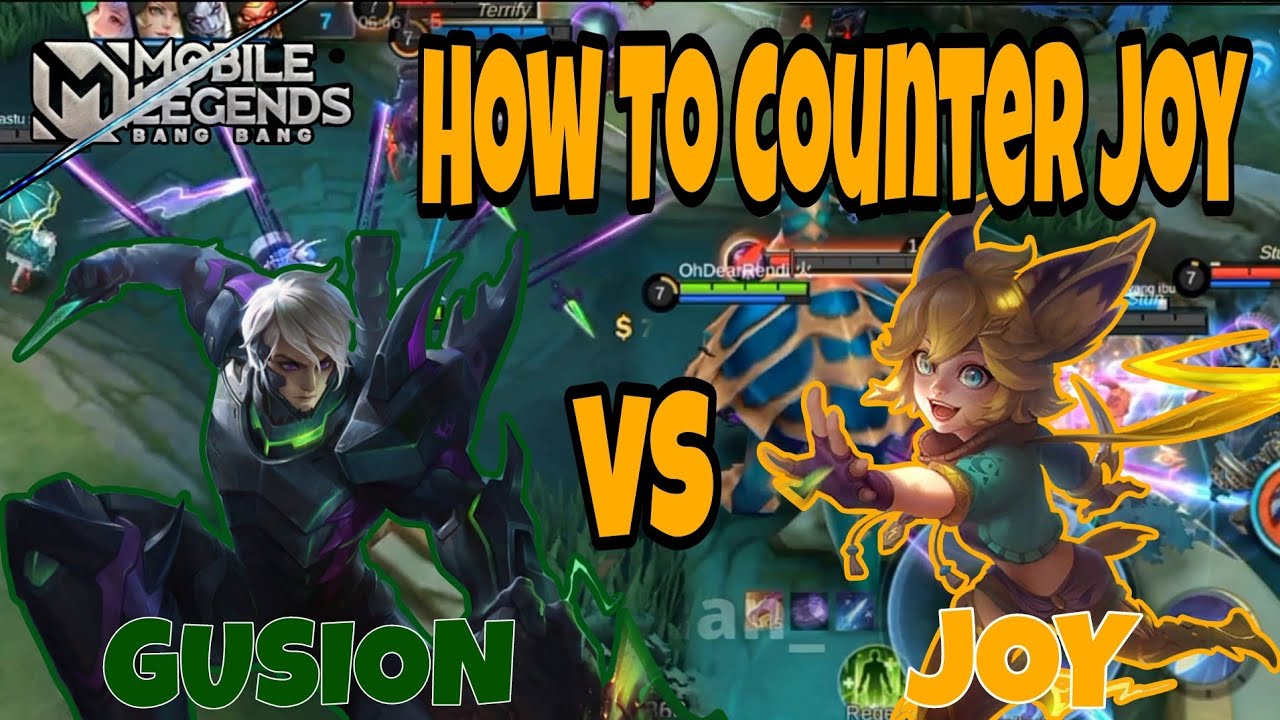 GUSION GAMEPLAY RANK HIGHLIGHT HOW TO COUNTER JOY - YouTube