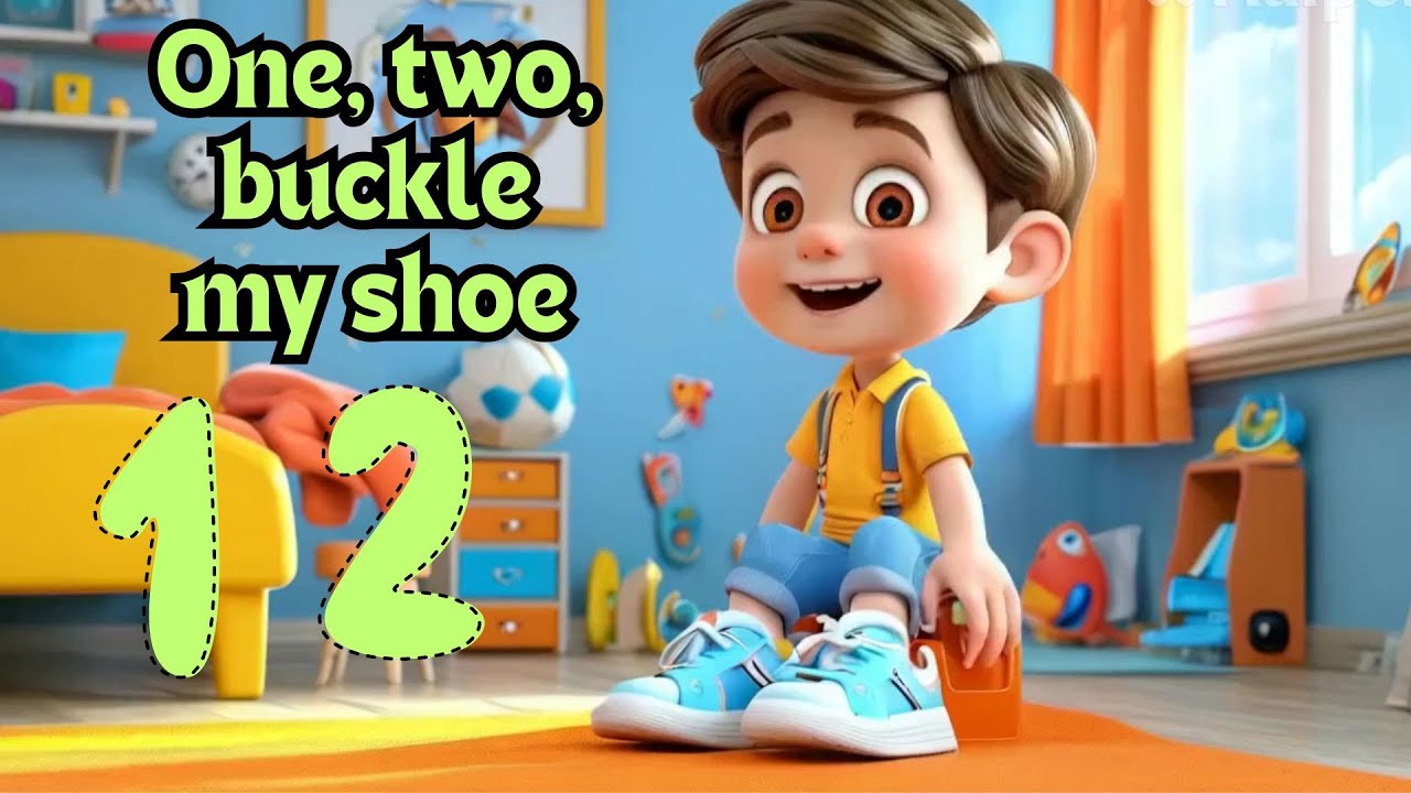 One Two Buckle My Shoe /The Magic Numbers Song/Counting Rhymes /Kids ...