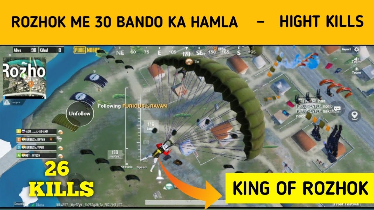 KING OF ROZHOK || 26 - Kills In Rozhok || Pubg mobile gameplay || iShot ...