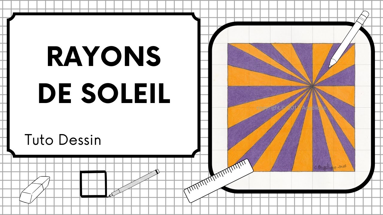 📏 Rayons de Soleil Géométriques [TUTO Dessin Géométrique 58] - YouTube