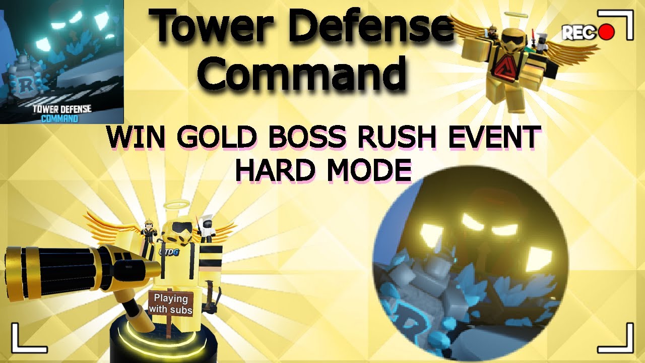 Tower Defense Command I WIN GOLD RUSH HARD MODE - YouTube