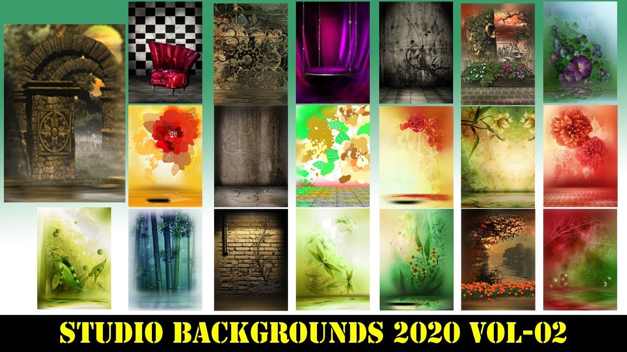 latest studio backgrounds 2020 vol-2 | photoshop tutorial - YouTube