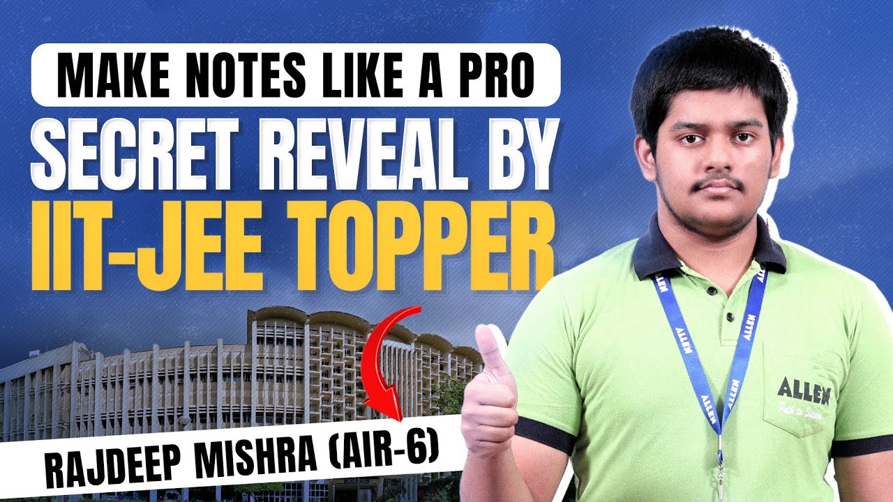 How to make Short Notes 🔥 Secret reveal by IIT-JEE Topper | Best Way to ...