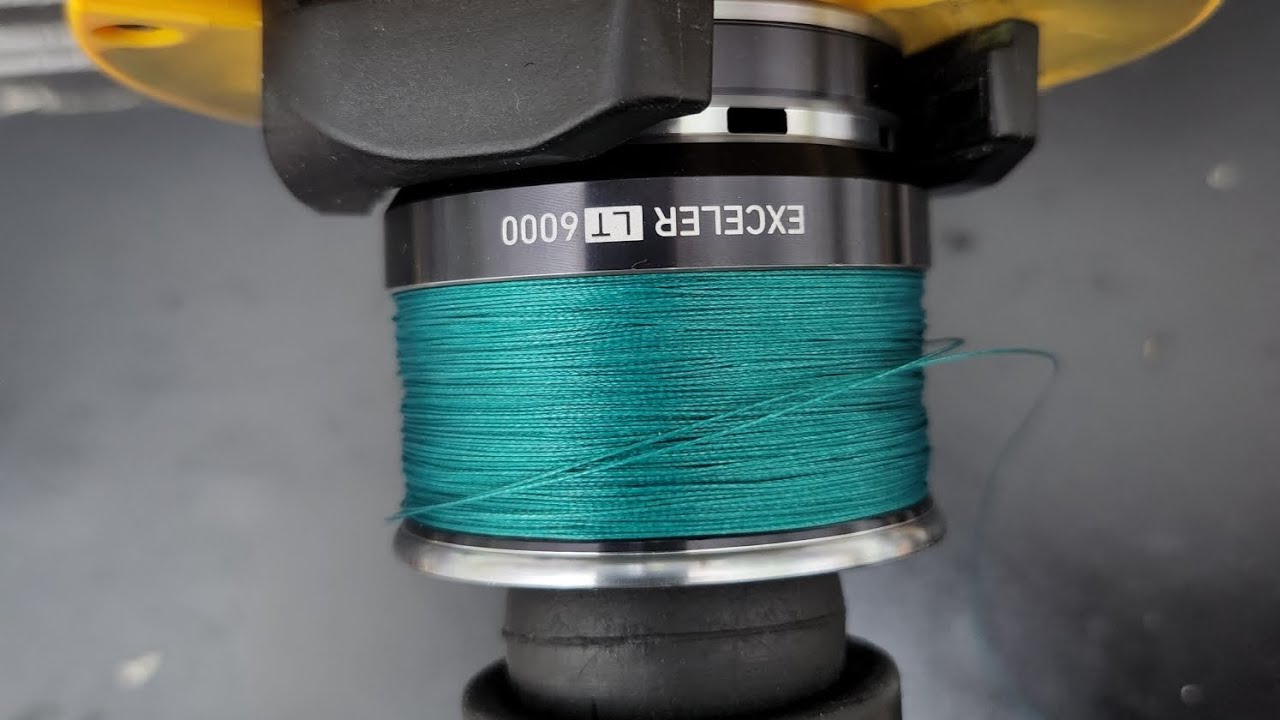 SPOOLING NEW DAIWA EXCELER LT6000 - YouTube