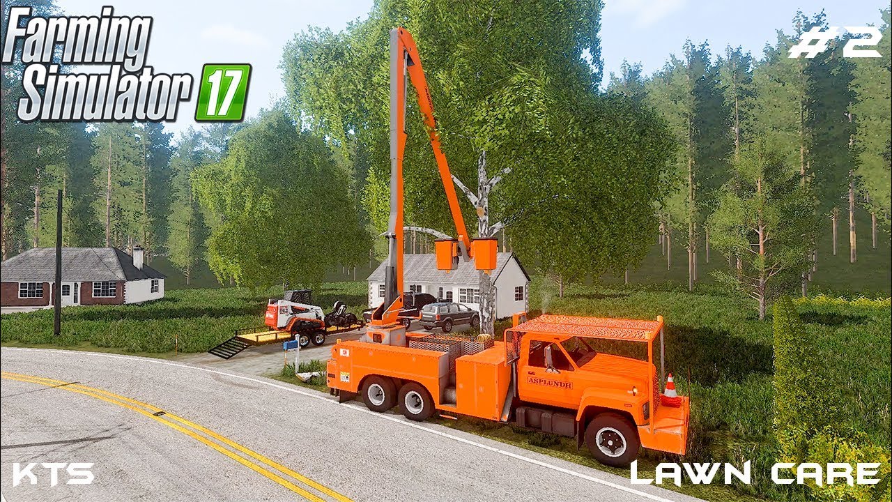 Removing tree | Lawn Care | Farming Simulator 2017 | Episode 2 - YouTube