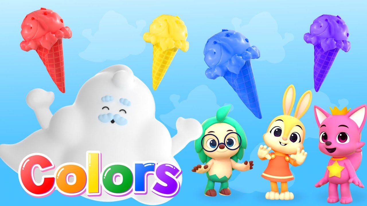 🌈Learn Colors with Hogi & Pinkfong | Ice cream | Snacks and Desserts ...