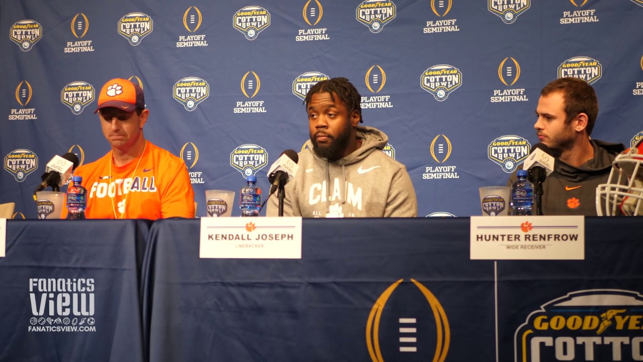 Hunter Renfrow talks Trevor Lawrence + Dabo Swinney introduces Kendall ...