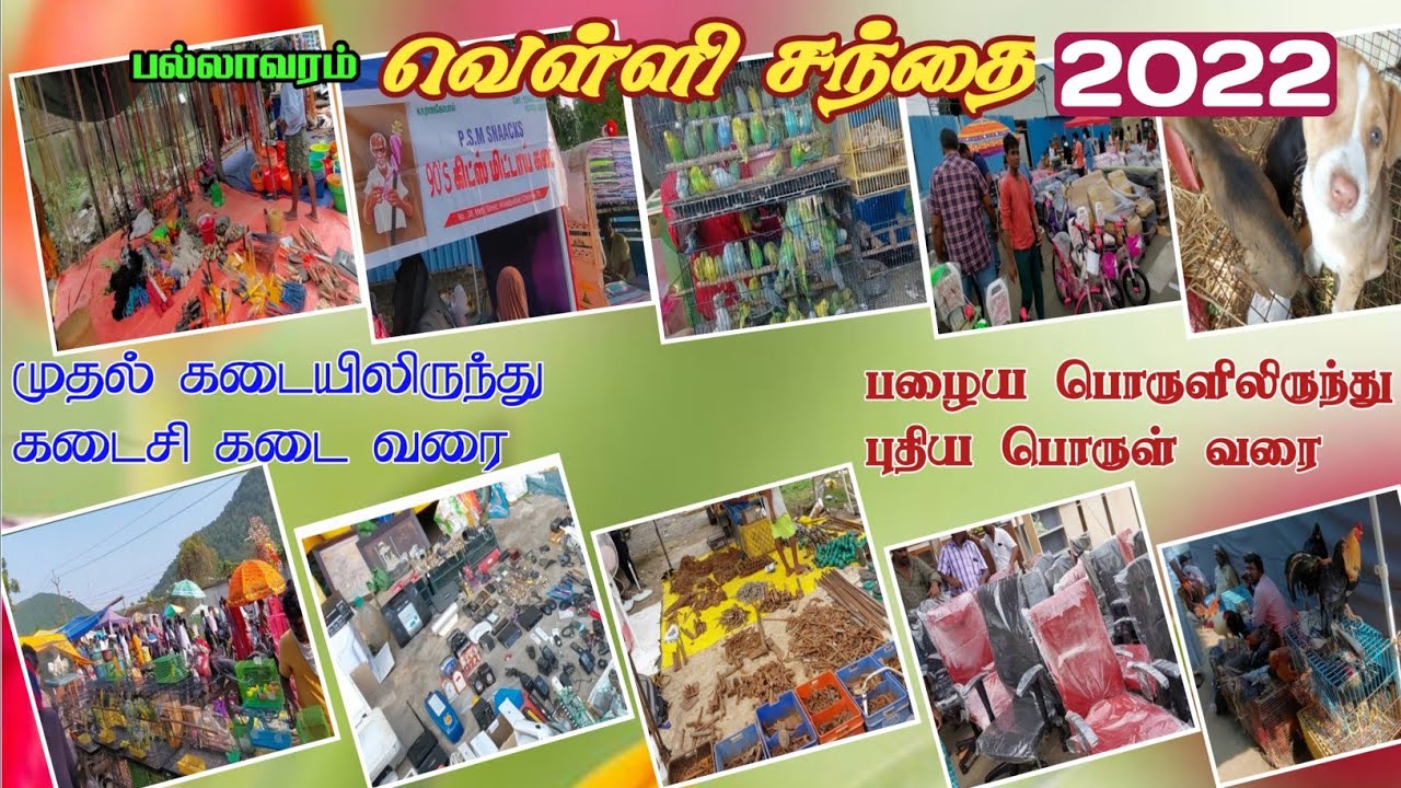 Pallavaram Friday Market 2022| Pallavaram Santhai - YouTube