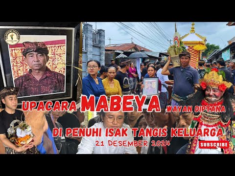 UPACARA PITRA YADNYA (MABEYA) ALM WAYAN DIPTANA #culture #budayabali # ...