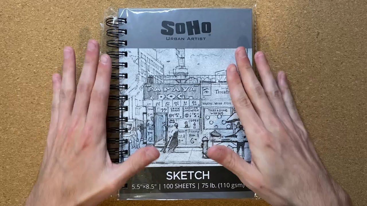 Drawing in My BRAND NEW Sketchbook for the First Time - YouTube