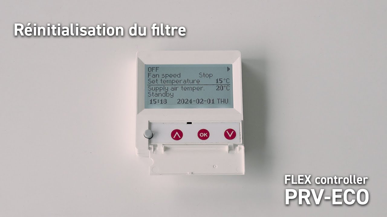 Réinitialisation du filtre (instructions rapides FLEX PRV-ECO) - YouTube