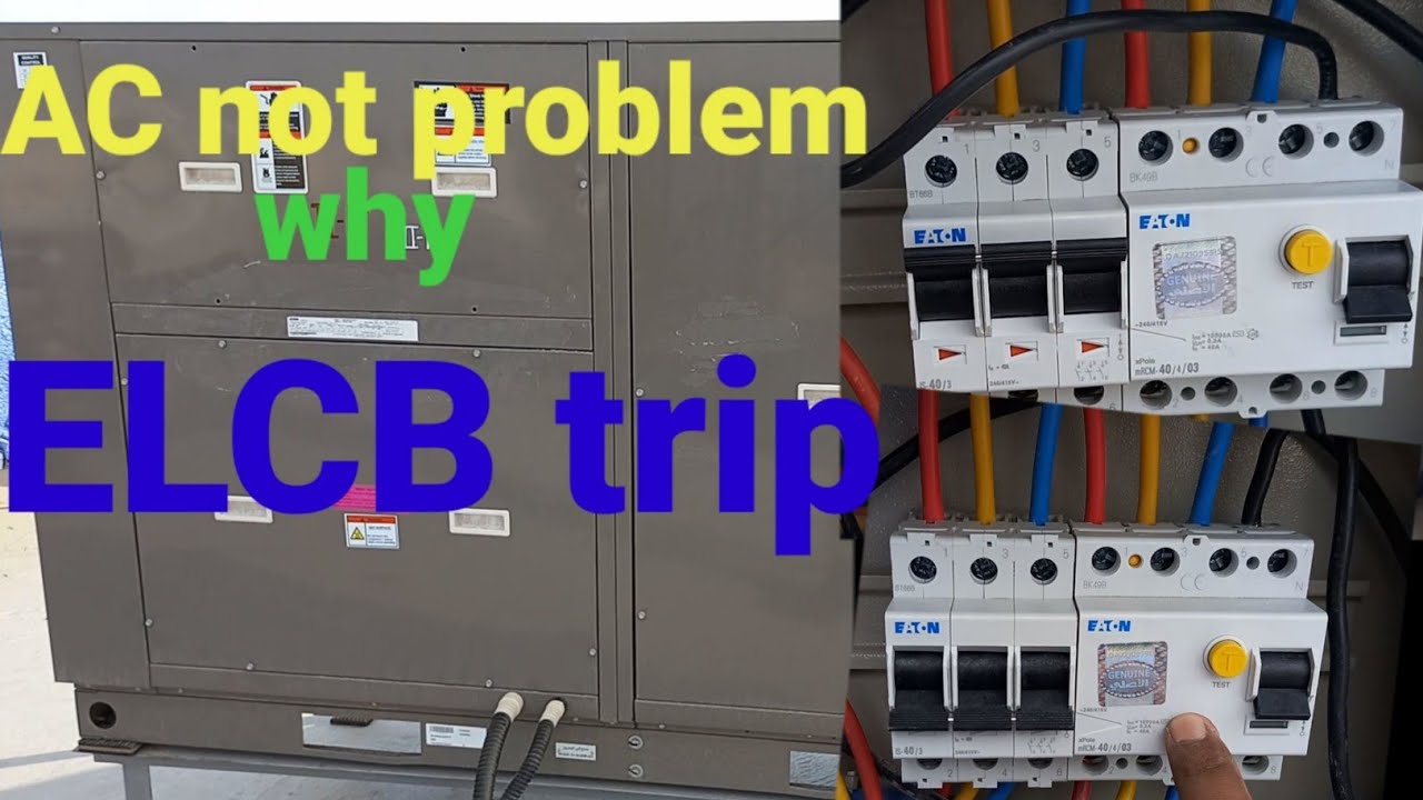 very useful information. AC repare. electrical problem solve. ELCB trip ...