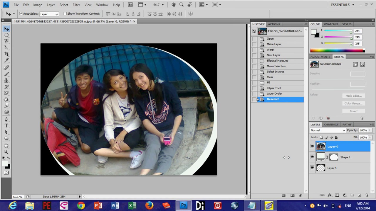 Tutorial Photoshop : membuat efek fish eyes - YouTube