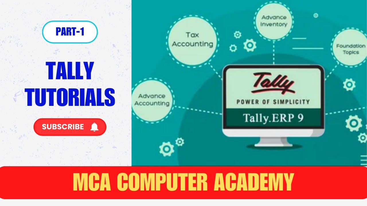 TALLY Tutorial Part-1 | Mca Computer Academy | - YouTube