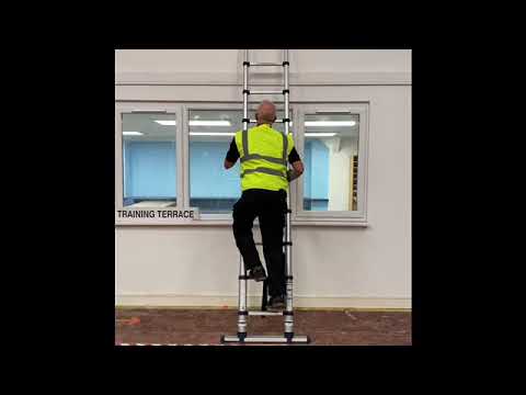 How to safely use a telescopic ladder - YouTube