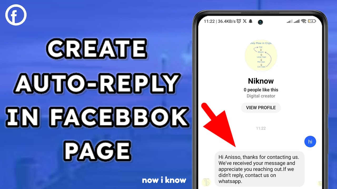 how to create auto reply in facebook page - YouTube
