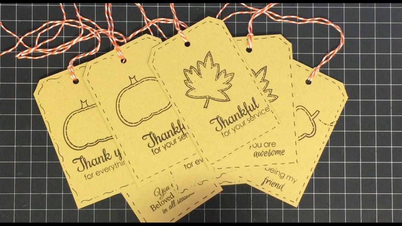 8 Tags 1 Piece of Cardstock and Tags-Giving Event Announcement - YouTube