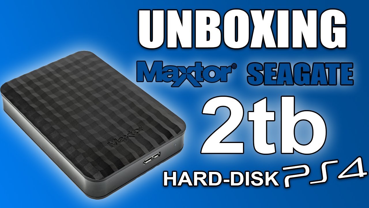 Unboxing HDD Esterno - Maxtor Seagate - Guida all'utilizzo su PS4 - YouTube
