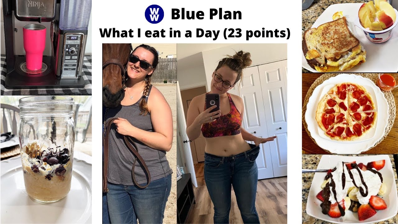 WW Blue Plan What I Eat in a Day (23 points) - YouTube