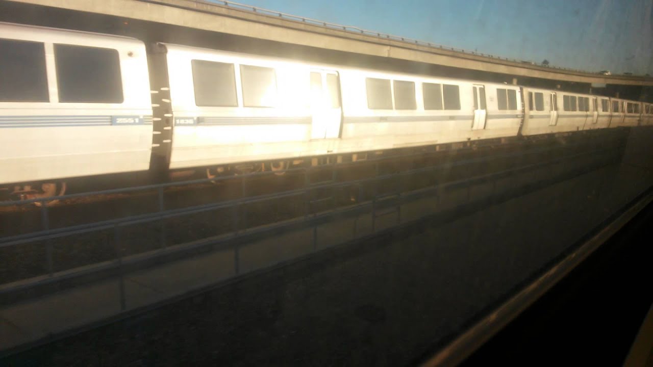 BART Trains Racing - YouTube