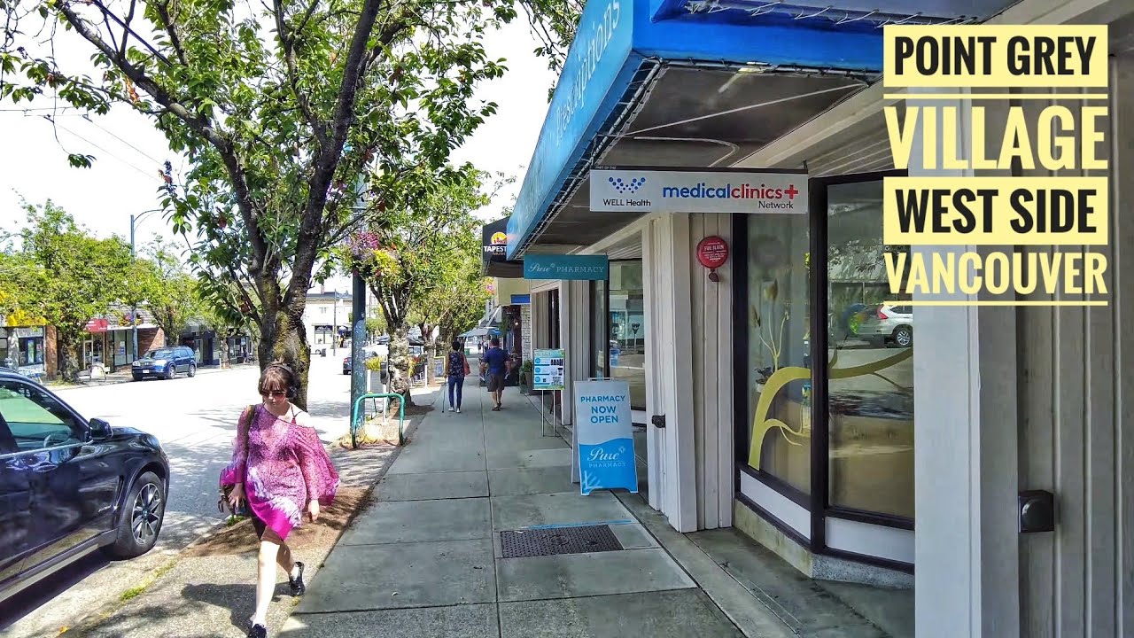 Vancouver Walk 🇨🇦 - Point Grey Village to Jericho Village, West Point ...