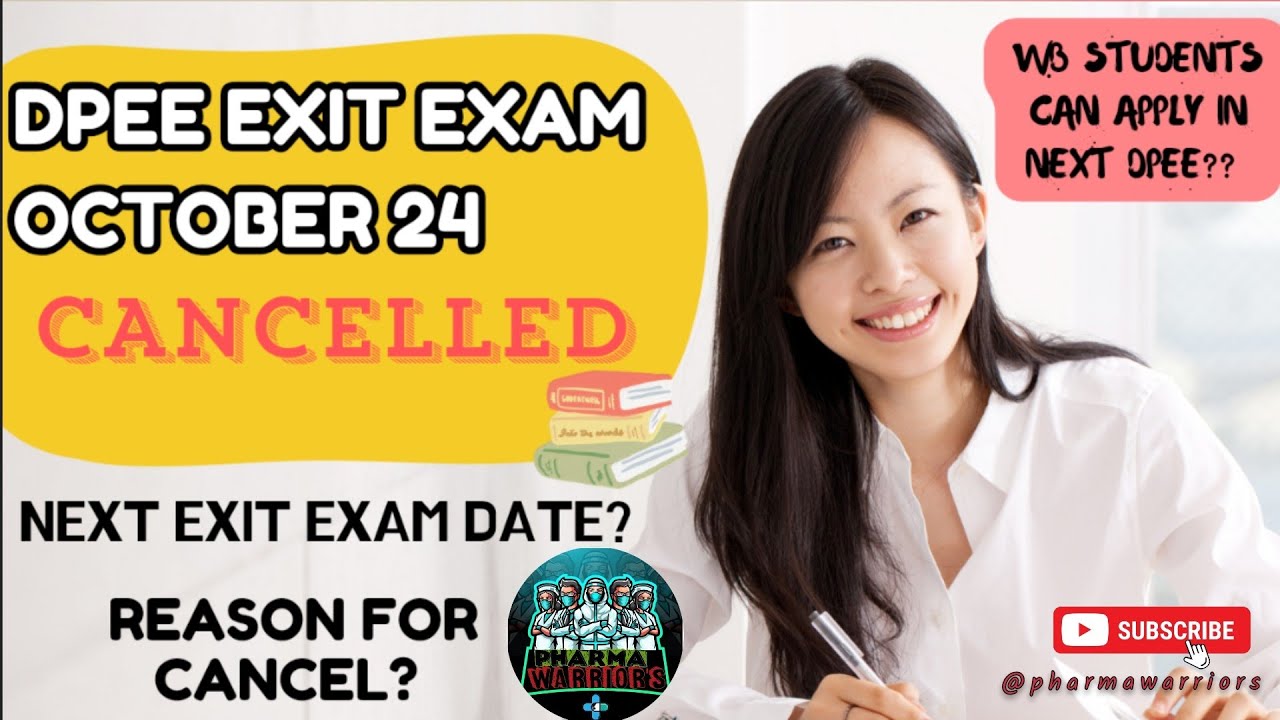 DPEE OCT 24 Cancelled || Next Exit Exam Date? || EXIT EXAM OCT 24 ...