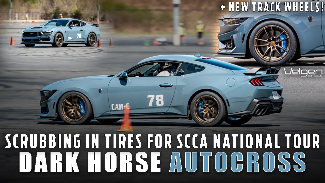 2024 Mustang Dark Horse - Autocross at ZMAX w/ New Track Wheels & Tires ...