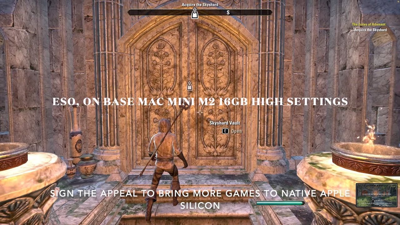 Elder Scrolls Online on Base M2 Mac Mini M2 - YouTube