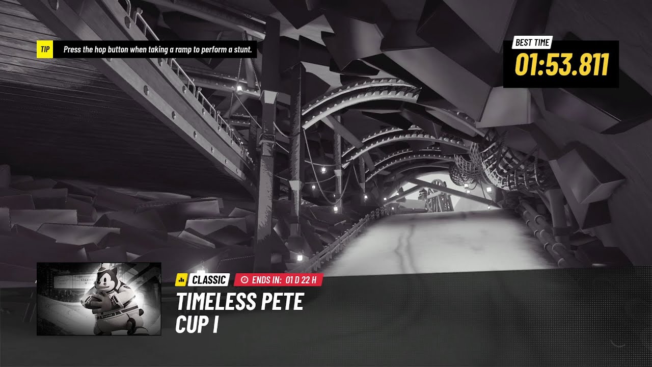 Disney Speedstorm Timeless Pete Cup 1 (Steamboat Pete) - YouTube