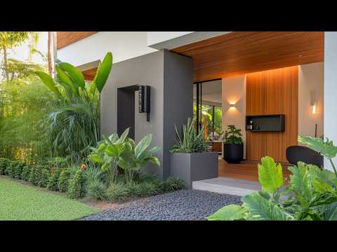 Small Modern Home Design Trick: The Invisible Entryway for a Luxury Foyer Without Hallways