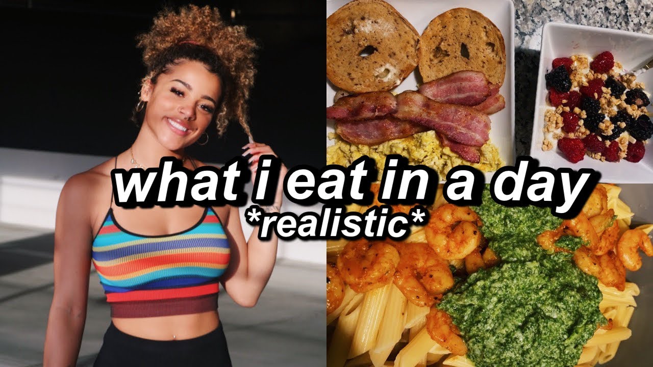 Vlog: A *realistic* What I Eat In A Day! | Azlia Williams - YouTube