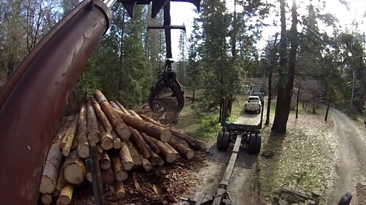 SELF LOADER LOGGING TRUCK - YouTube