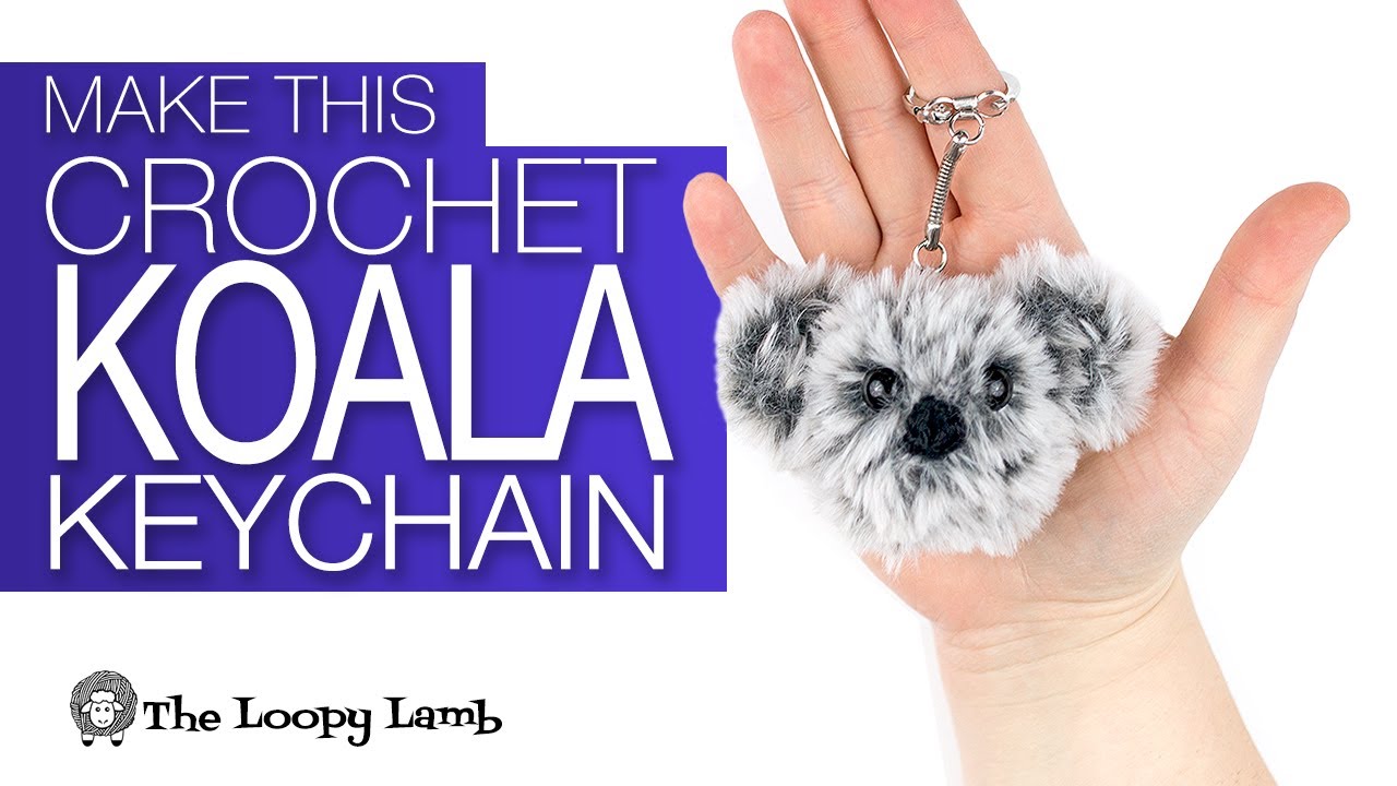 Crochet Koala Keychain - Free Crochet Pattern Tutorial - How to Make a ...