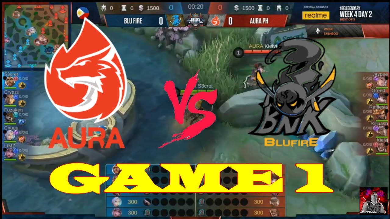 🚨 AURA PH vs BLUEFIRE [GAME 1] MPL-PH Season 6 Regular Season Week 4 ...
