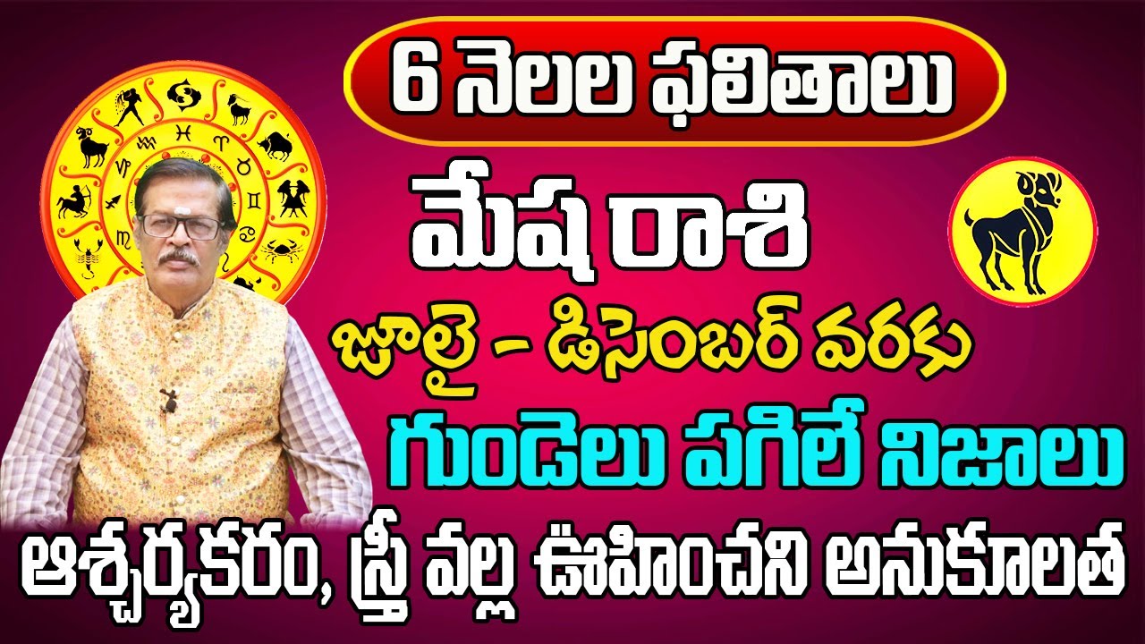 6 నెలల ఫలితాలు | Mesha Rasi Phalalu 2024 Telugu | Mesha Rasi Phalalu 2024-2025 | Aries Horoscope ...