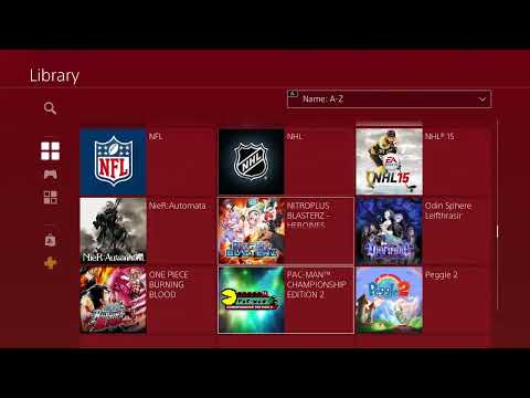 PS4 Menu Walkthrough