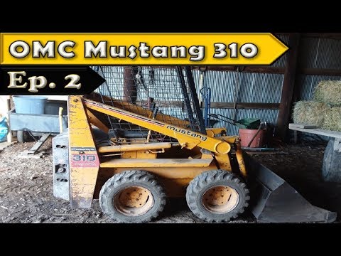 OMC Mustang 310 Skid Steer: Crank It Up - YouTube