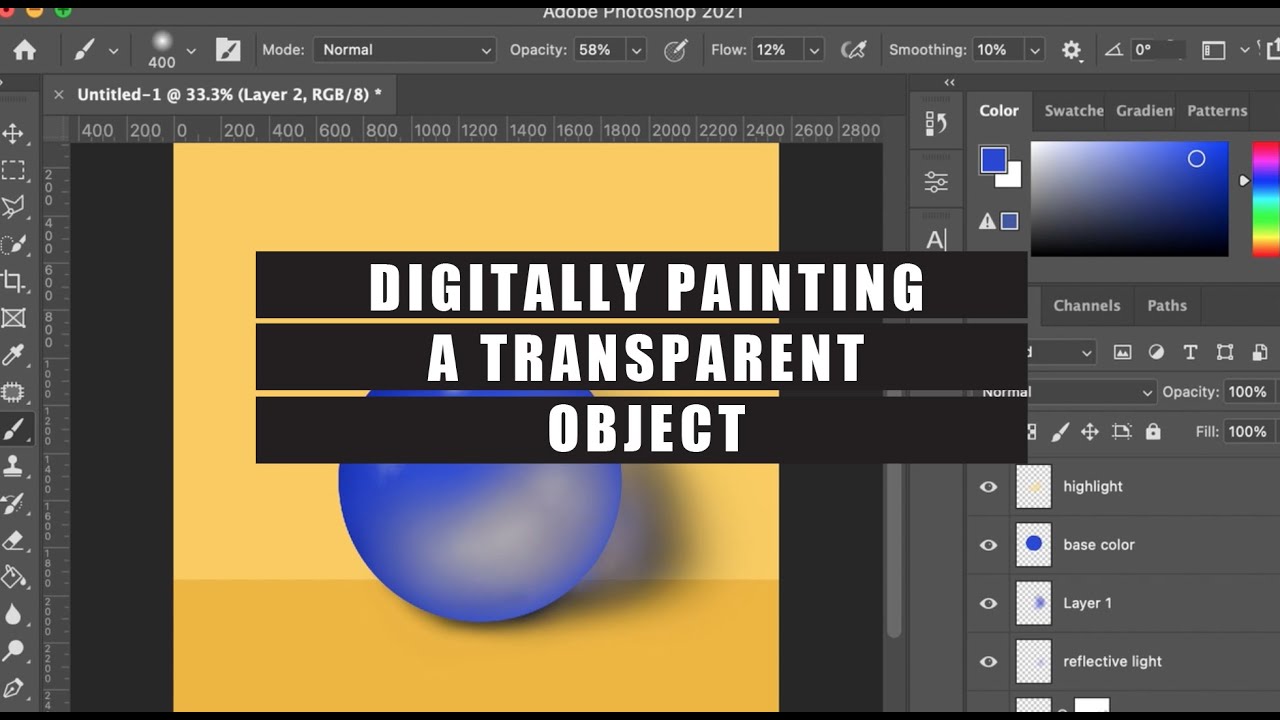 Lesson 1: Digitally Painting Glass - YouTube