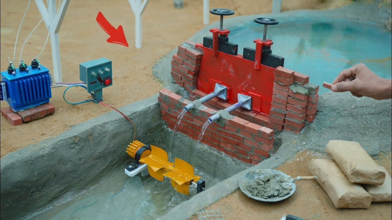 diy tractor mini dam science project || @Joticreator - YouTube