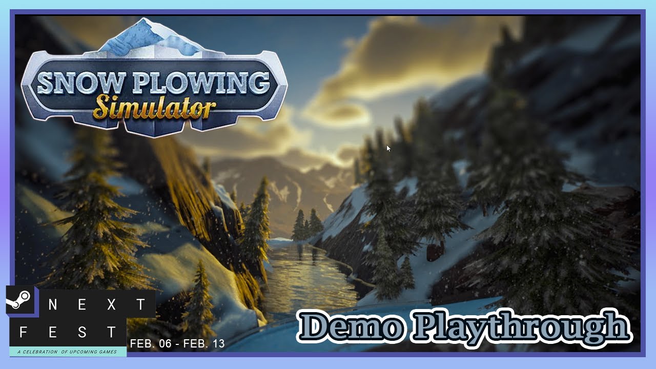 Snow Plowing Simulator | Next Fest 2023 | Demo Playthrough - YouTube