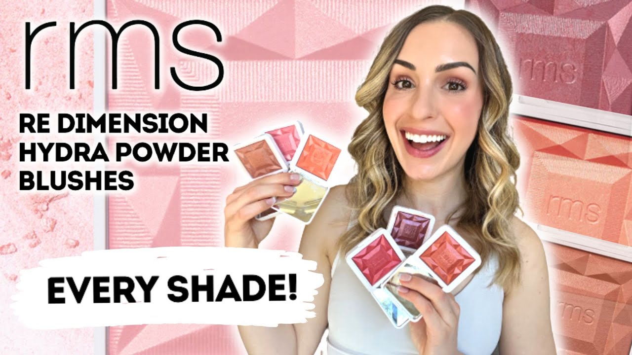 RMS REDIMENSION HYDRA POWDER BLUSHES ALL THE SHADES! | SWATCHES, DEMO ...
