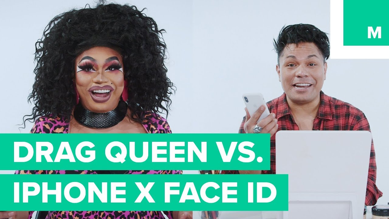 Can this drag queen trick the iPhone X's Face ID? - YouTube