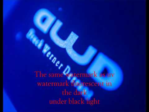 How to make security watermark paper | light and fluorescent together ...